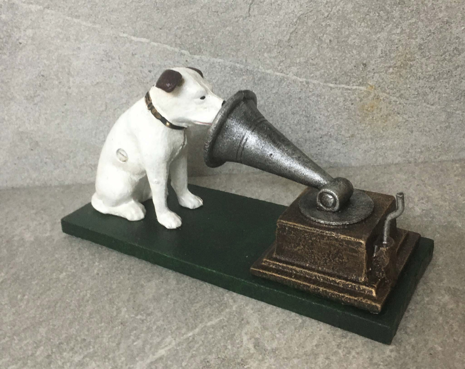 HMV Gramophone Dog Repro Advertising Figure His Masters Voice Vintage ...