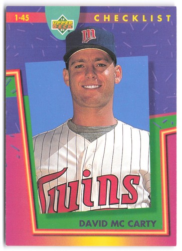 1993 Upper Deck Fun Pack #221 David McCarty | eBay