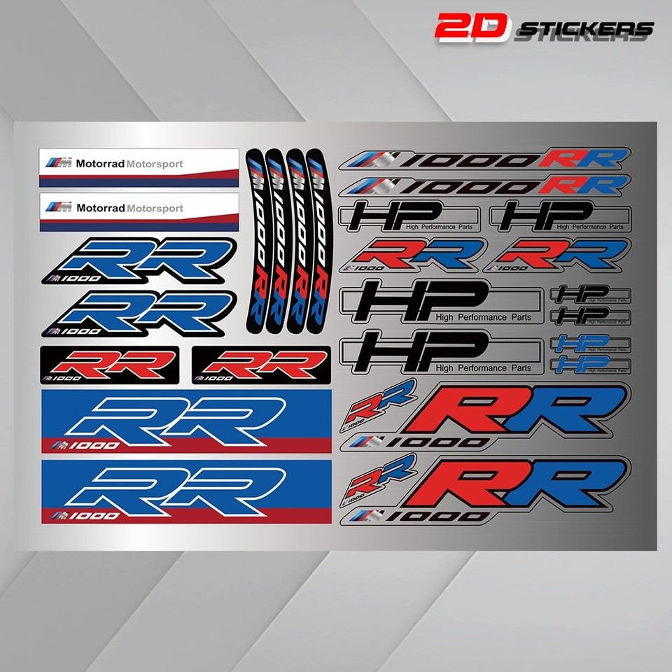 Motorcycle Body Fairing Decal Sticker Emblem Ornament For BMW M1000RR ...