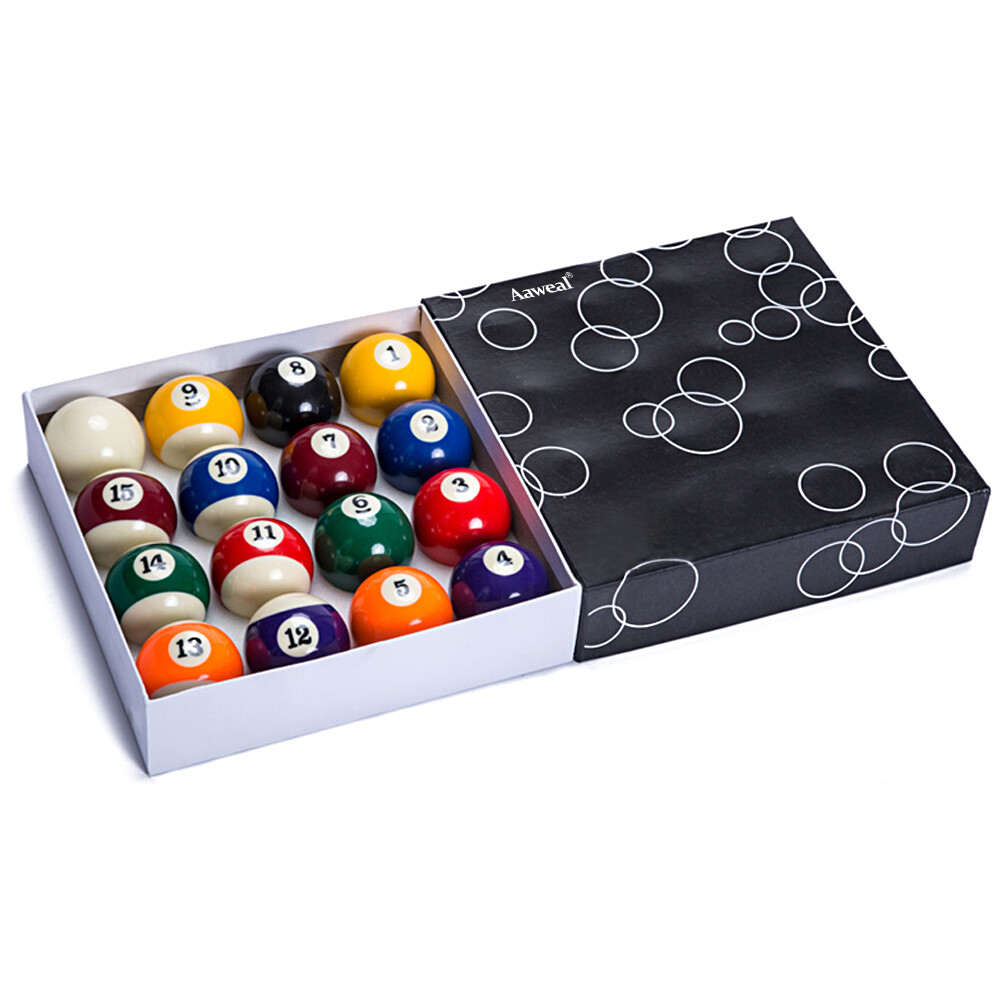 2-1/4" Pool Balls Set Billiard 16 Balls Set For Pool Table Billiard ...