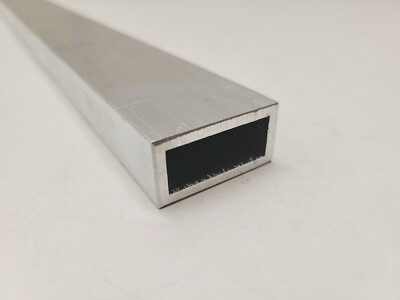 6063 Aluminum Tube 1" x 2" Rectangle, 1/8" Walls, 46" long, T52, Hollow ...