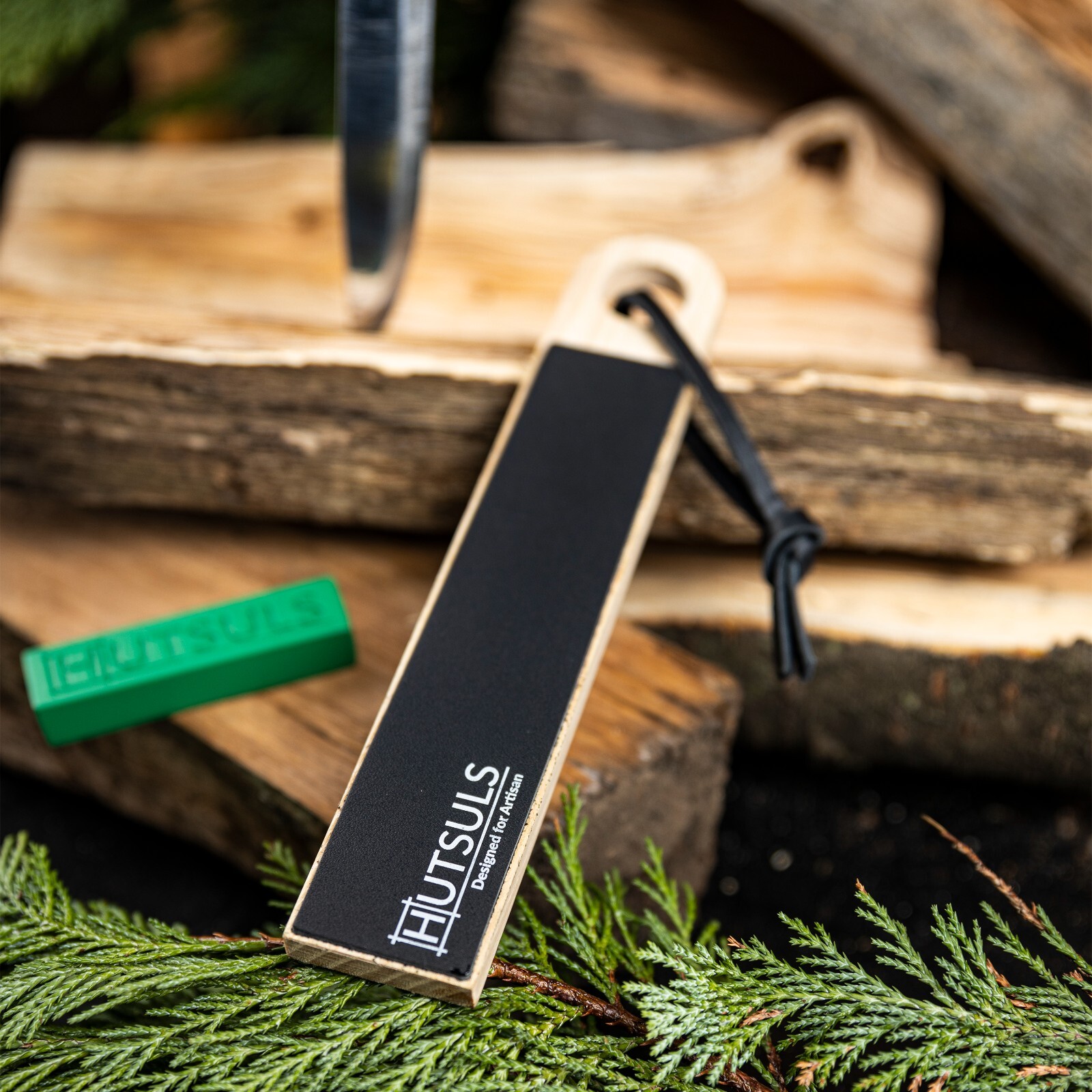 Hutsuls Pocket Knife Leather Strop Kit for Knife Sharpening Stropping ...