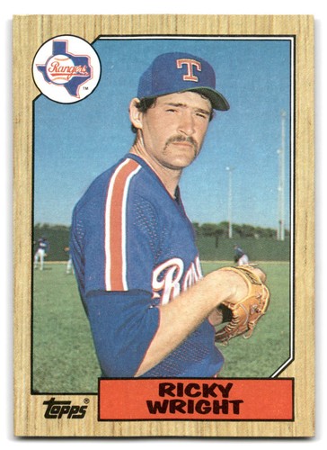 Ricky Wright 1987 Topps Baseball #202 Texas Rangers | eBay