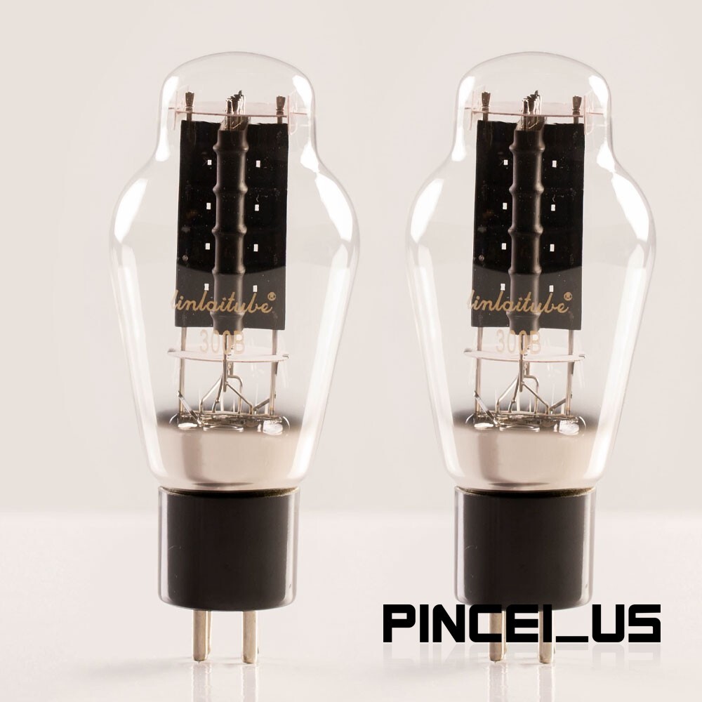 2PCS 300B Tube Vacuum Tubes w/ Vinyl Base Nickel-Plated Pins for Tube ...