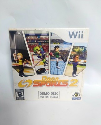RARE NEW SEALED Nintendo Wii Deca Sports 2 Demo Disc NFR Not For Resale ...