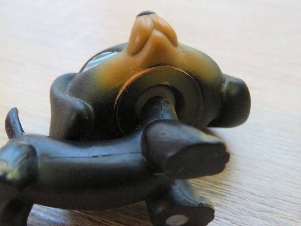 Littlest Pet Shop LPS 325 Black & Tan DACHSHUND Puppy Dog w/ Blue Dot ...