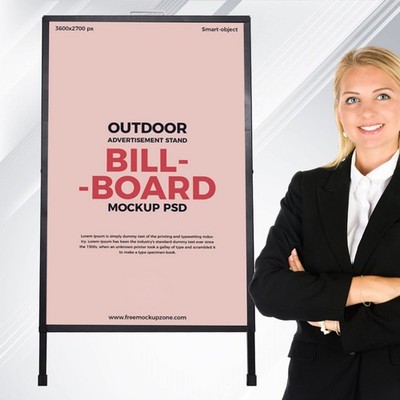 A-Frame Portable Folding Curb Sign Stand, 36 x 24 Slide in, Black (Pack ...