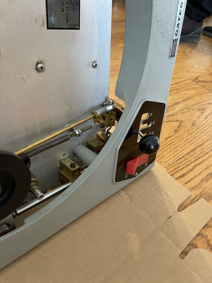 Gates 1960's Broadcast Record Turntable CB-77 - 12 Inches Fully ...