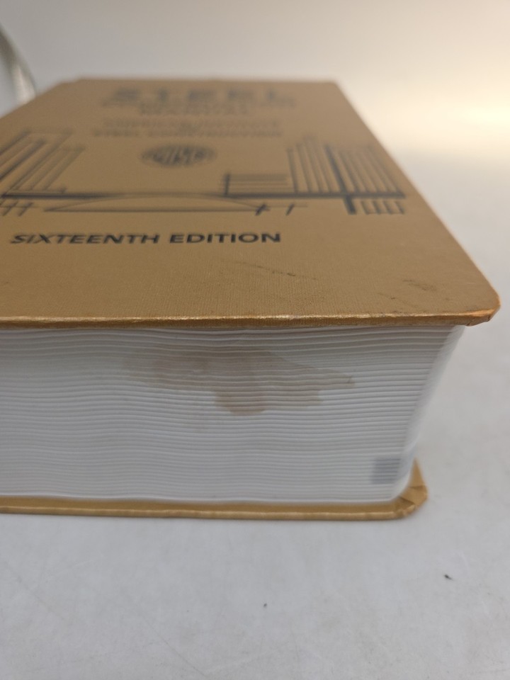 AISC Steel Construction Manual 16th Edition Hardcover - SEE PICS | eBay