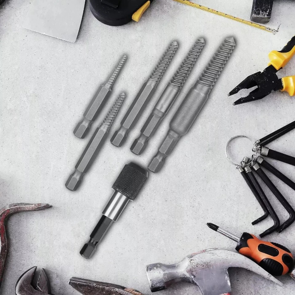 12Pcs Stud Screw Extractor Remover 1/4 Inch Hex Shank Damaged Bolt Easy ...