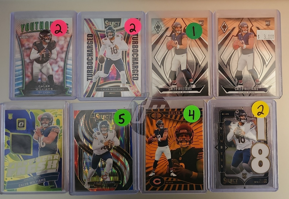 Chicago Bears Trading Card Lot (Rookies, Inserts, Parallels) (61 Total ...