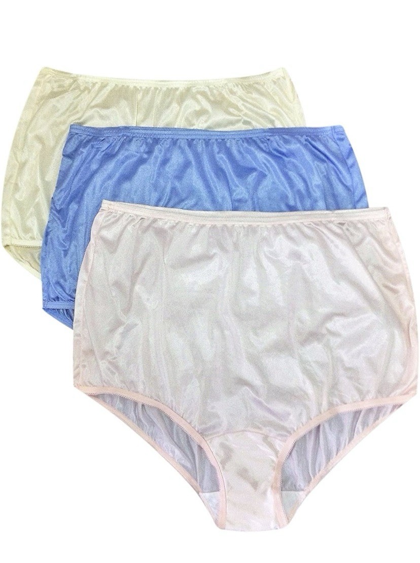 Vanity Fair 3pk Perfectly Yours 15712 Ravissant Nylon Brief Panties 2xl