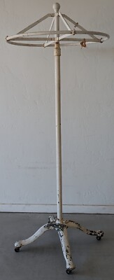 ANTIQUE 1920'S CAST IRON REVOLVING CIRCULAR CLOTHING RACK | eBay