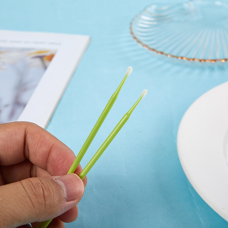 100pcs Cotton Swabs Pointed Swab Applicator Q-Tips Wooden Stick ...