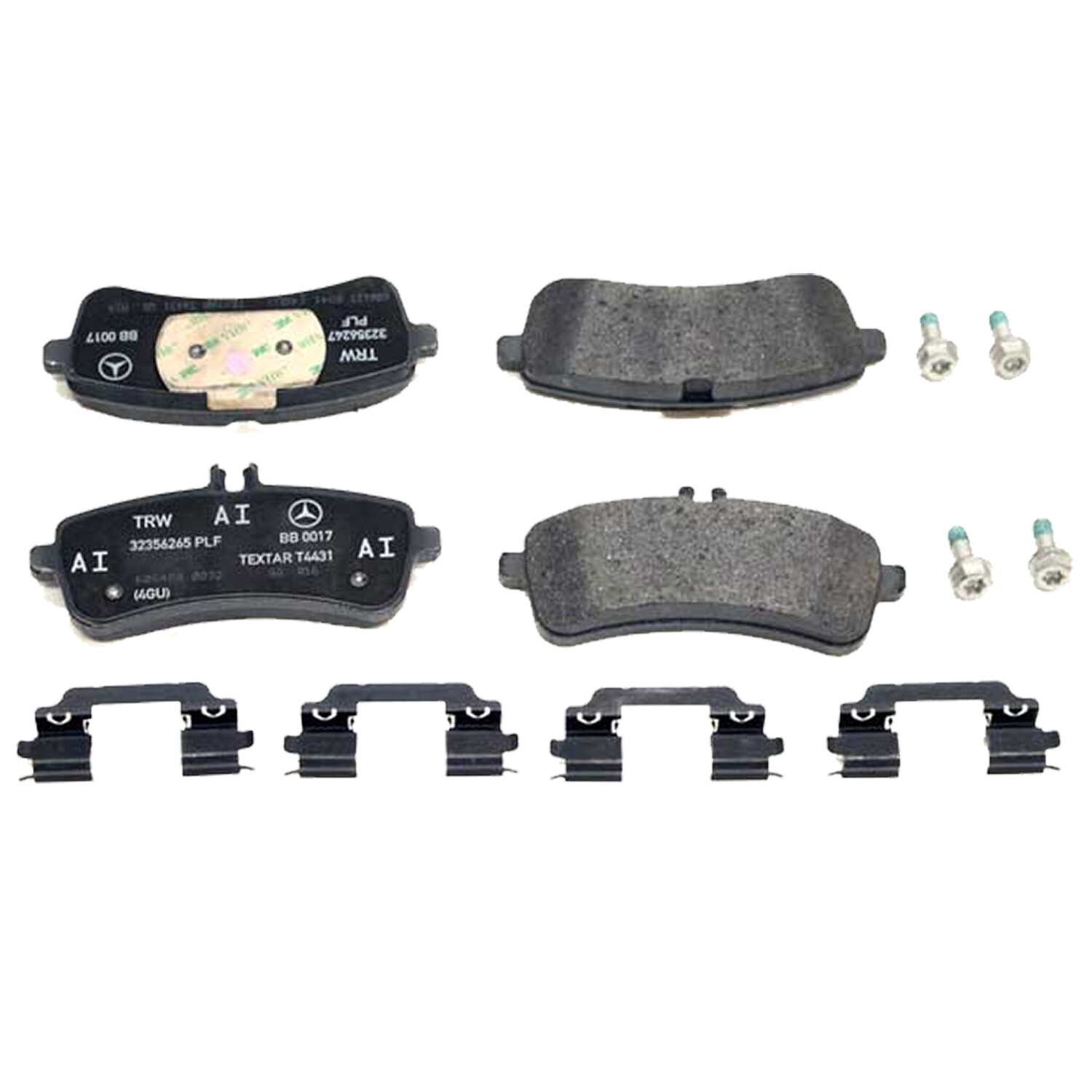 Genuine OEM Rear Disc Brake Pad Set for W205 C217 W222 C63 AMG S63 AMG ...