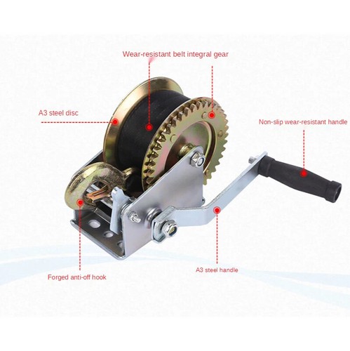 Boat Truck Auto Self-Locking Hand Manual Galvanized Steel Winch Hand ...
