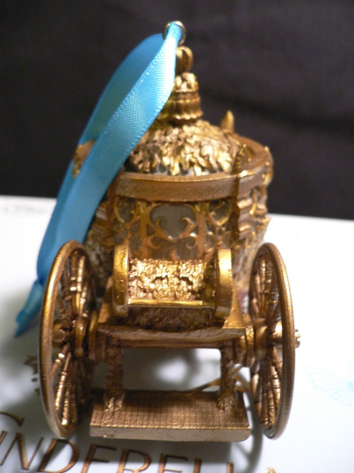 CINDERELLA~GOLD COACH~Action~Film~Princess~ORNAMENT+BOX~NWT~Disney ...