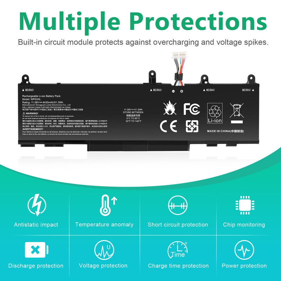 NEW Battery WP03XL for HP EliteBook 830 840 845 860 G9 G10 G11 x360 ...