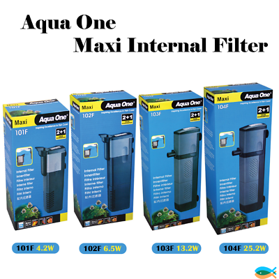 Aqua One Maxi 101F/102F/103F/104F Internal Filter 11331/11332/11333 ...
