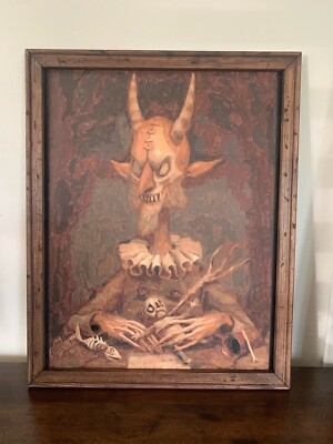 “Krampus” Art by William Basso Hand Painted By A.Reyes acrylic painting ...