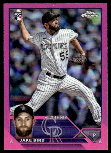 2023 Topps Chrome Update Pink Jake Bird RC Colorado Rockies #USC27 | eBay