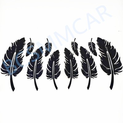 Car Stickers 3D Feather Vinyl Decal Full Sheet Waterproof For Door ...