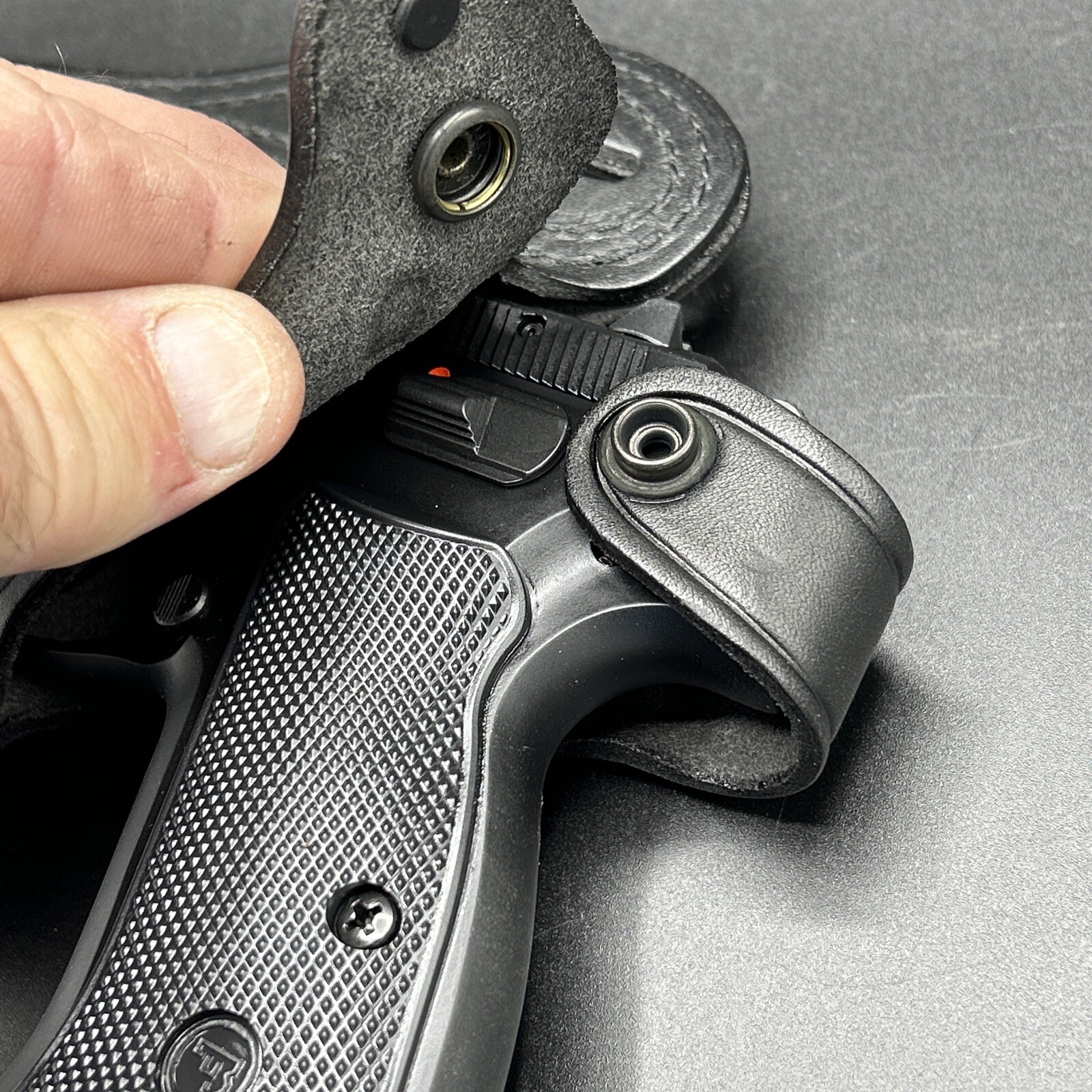 CZ 75 Compact Holster RH IWB Leather Gun Holster Made In 🇺🇸 | eBay