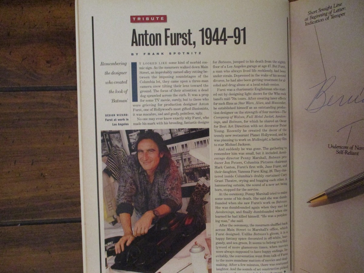Anton Furst Anton Furst: Designer Of The Batcave (March 7, 1990)