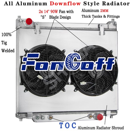 4 Row Radiator Fan Shroud For 95-97 Ford F250 F350 F59 7.3L V8 Diesel ...