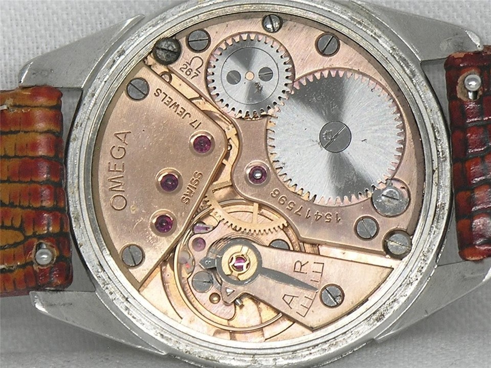 VINTAGE 34MM OMEGA 2900-1 JUMBO MANUAL WIND 17J STAINLESS CAL. 267 ...