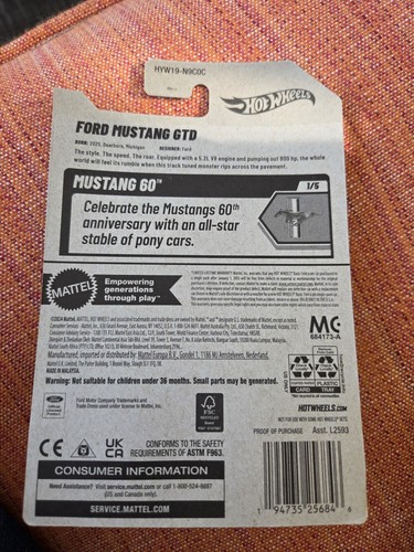 Hot Wheels Ford Mustang GTD 34/250 | eBay