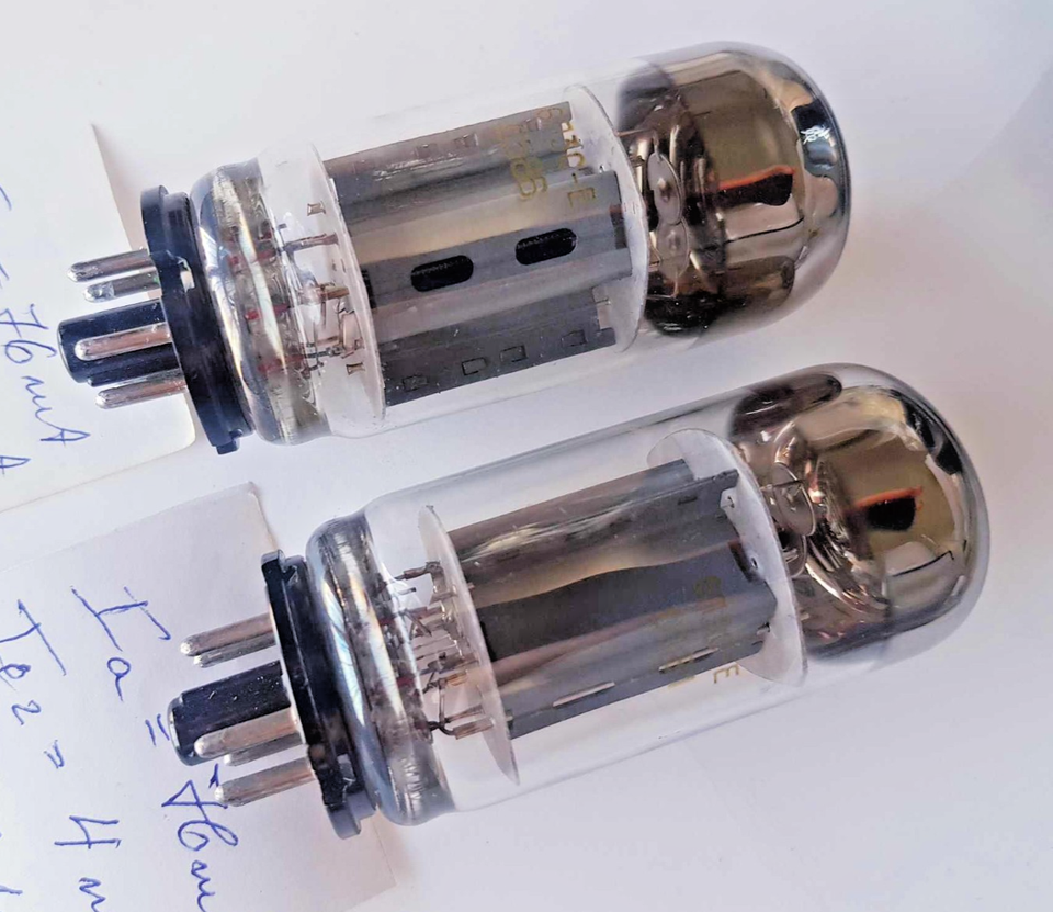 2 X 6P3S-E MATCHED PAIR STRONG 80s TUBE TETRODE SOVIET 6P3S/6L6/ 5881 ...