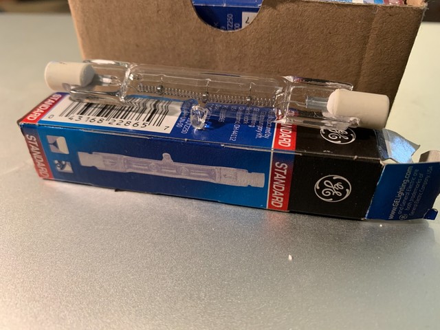 GE 120v R7s-base 250w Quartz Halogen 22865 K15 T3 BX Light Bulb for ...