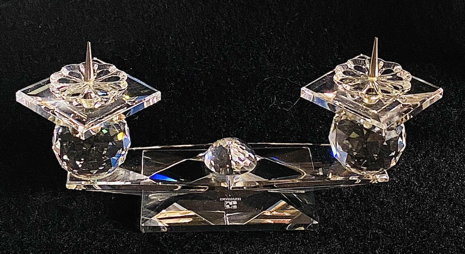 Swarovski Crystal Two Light Twin Candlestick Holder 7600 112 000 Euro ...