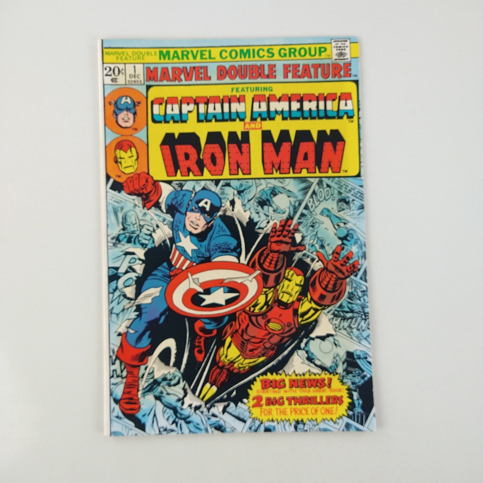 Marvel Double Feature #1 Captain America And Iron Man F/VF (1973 Marvel ...