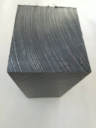 BLACK UHMW RECTANGLE BAR Machinable Plastic Flat Stock 3-3/8x4x7-1/4 ...
