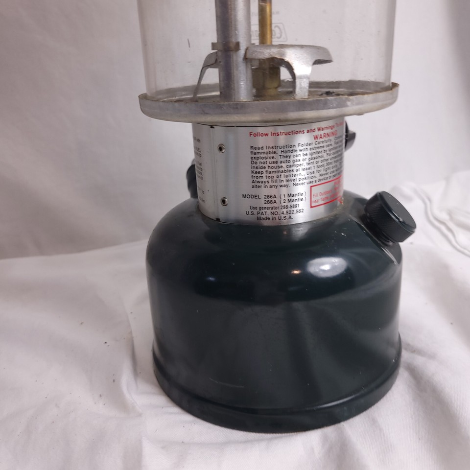 Vintage 1992 Coleman 288A Lantern & Green Carrying Case Made In USA APR ...