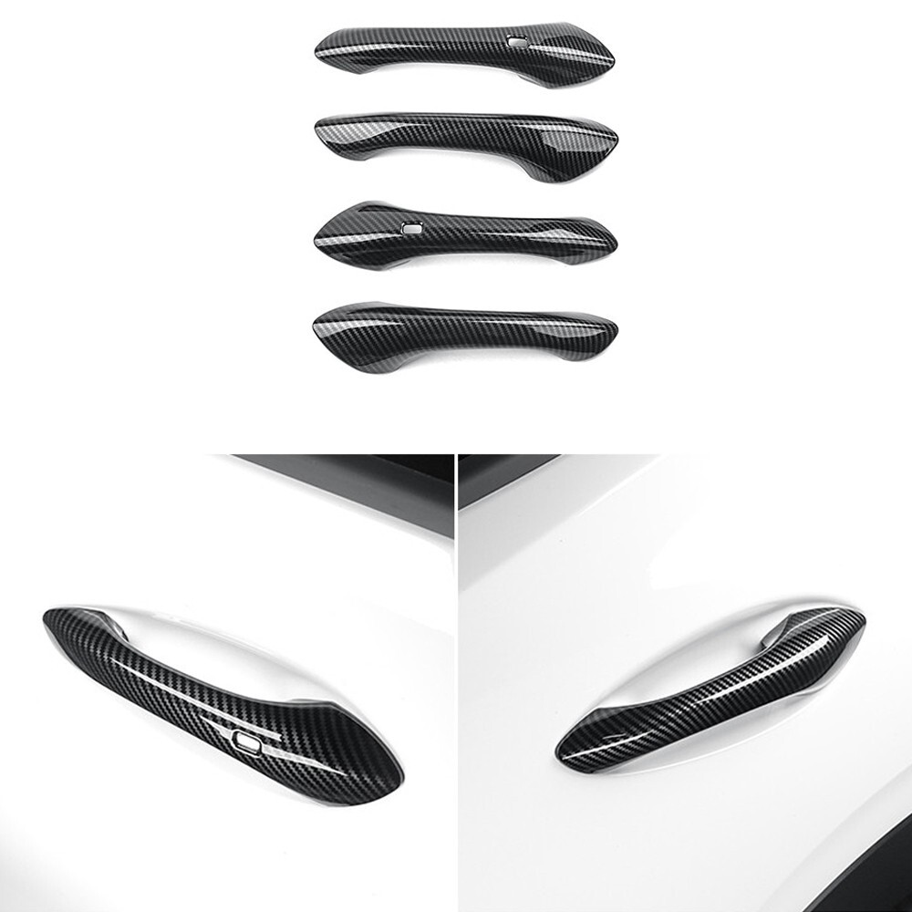 Carbon Fiber ABS Exterior Door Handle Cover Trims For Chevrolet Trax ...