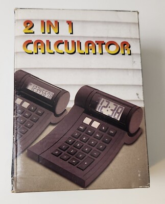 DS-MAX 2-in-1 Calculator with 8 Digits with Original Box and Manual | eBay