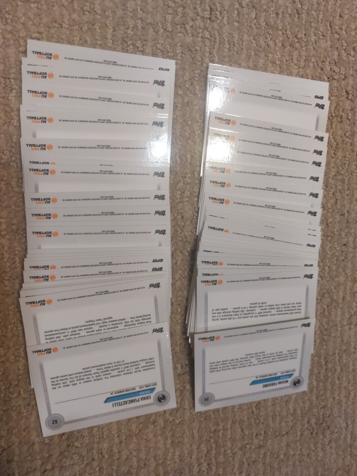 2024 Topps Athletes Unlimited AU Softball /75 Parallel Complete Full ...