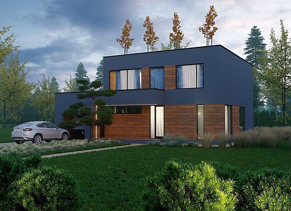 2690 SQ.FT ECO SOLID TIMBER AIRTIGHT PANEL HOUSE KIT. MASS WOOD CLT ...