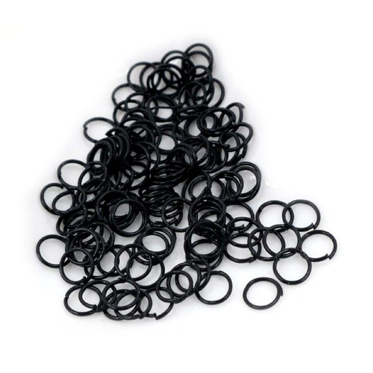 10pcs Jewellery Open Jump Rings 8mm-12mm Single Loop KC Gold Rhodium ...