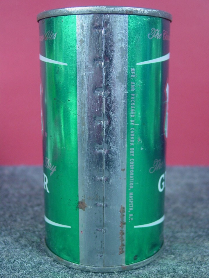 1950's CANADA DRY ORIGINAL PALE DRY GINGER ALE 12 oz Flat Top Pop Can ...