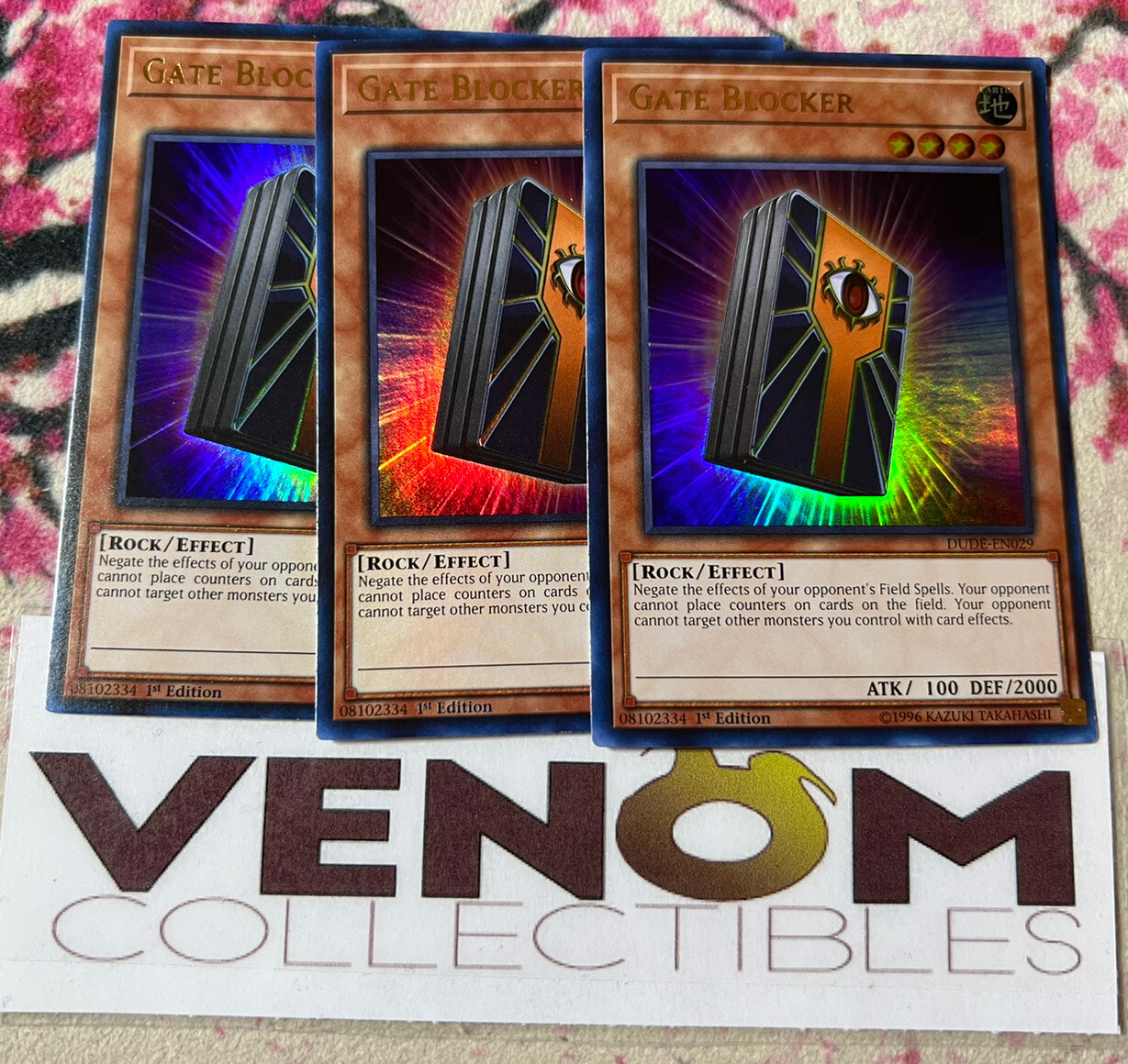 3x (VLP) - Gate Blocker - DUDE-EN029 - Ultra Rare - 1st Edition YuGiOh ...
