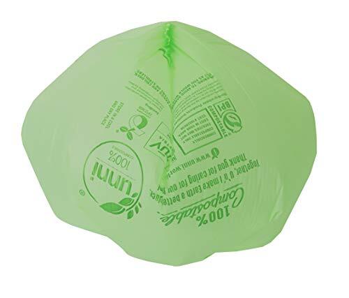 ASTM D6400 100% Compostable Trash Bags 3 Gallon 11.35 Liter 100 Count ...