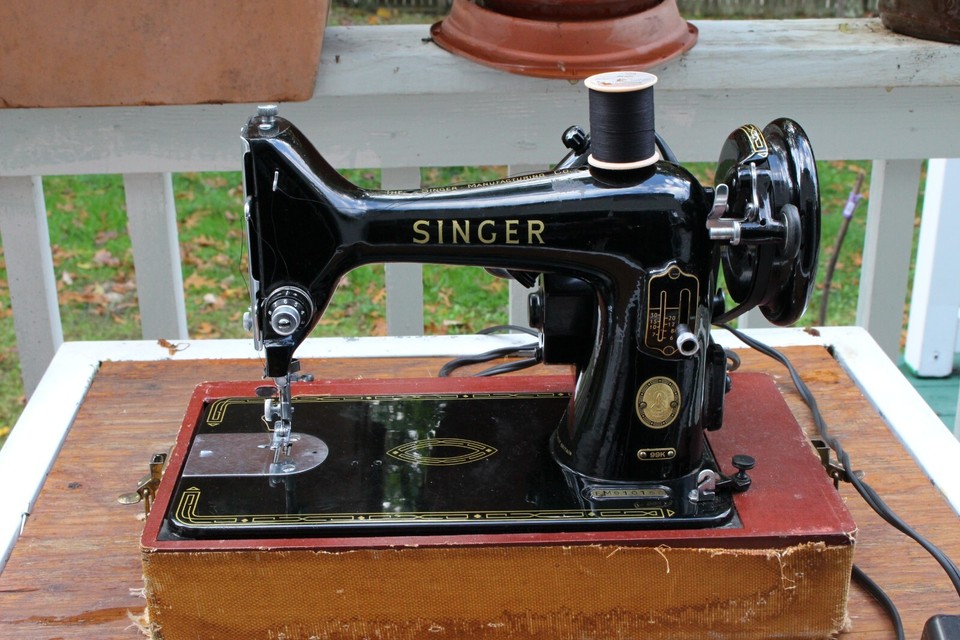 Vintage Singer Electric Sewing Machine Model 99K ~ November 6th, 1957 ...