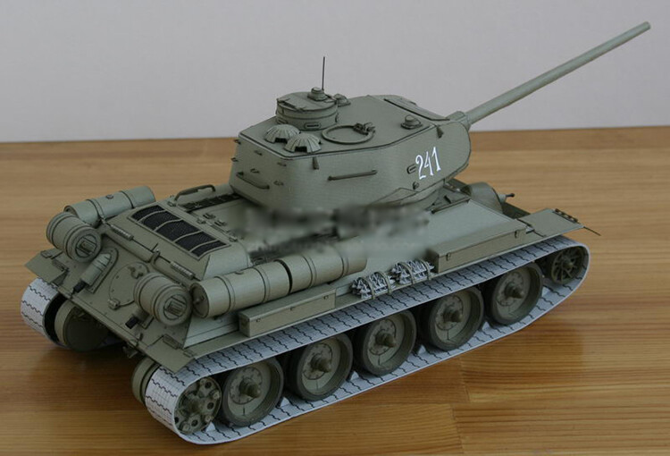 1:25 World War II СССР T34 T-34 tank Paper Model DIY Models & Kits | eBay