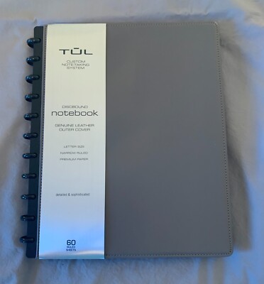 TUL Custom Note-Taking System Discbound Leather Notebook, Letter Size ...