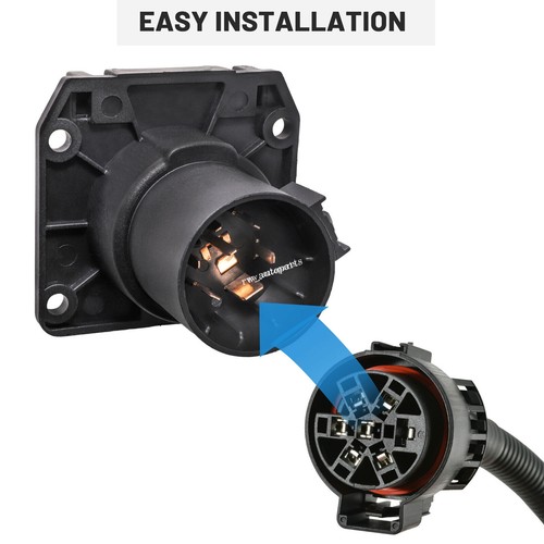 7 Way Trailer Plug Tow Power Connector RV Blade Socket For Ford F-150 ...