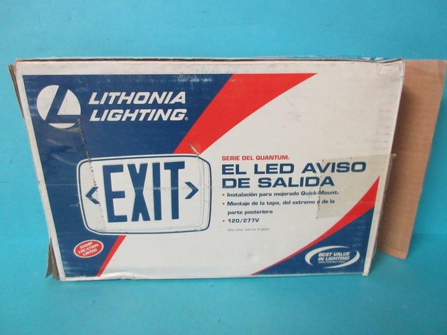 Acuity Lithonia Thermoplastic LED Exit Sign LQM S W 3 G 120/277 M6 for ...